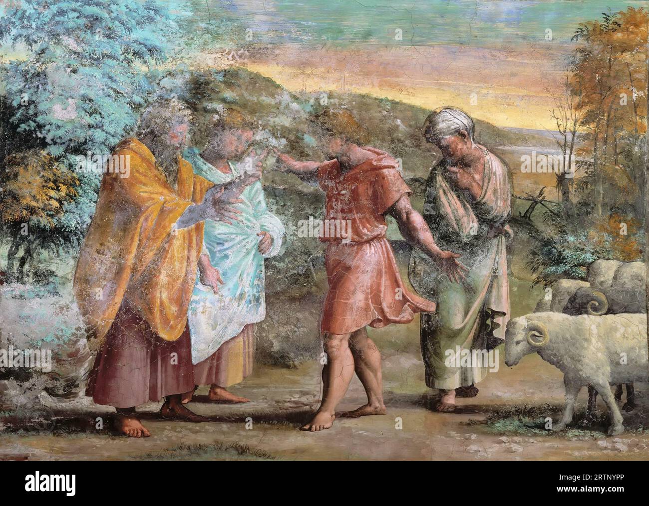 acob Asks for Rachel as His Wife Raffaello Sanzio da Urbino) Raphael ...