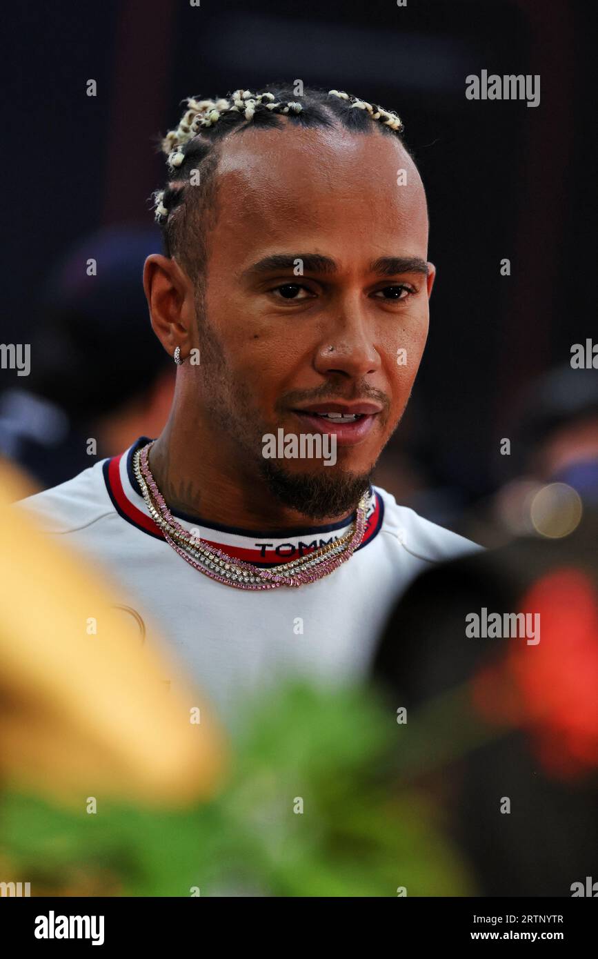 Singapore, Singapore. 14th Sep, 2023. Lewis Hamilton (GBR) Mercedes AMG ...