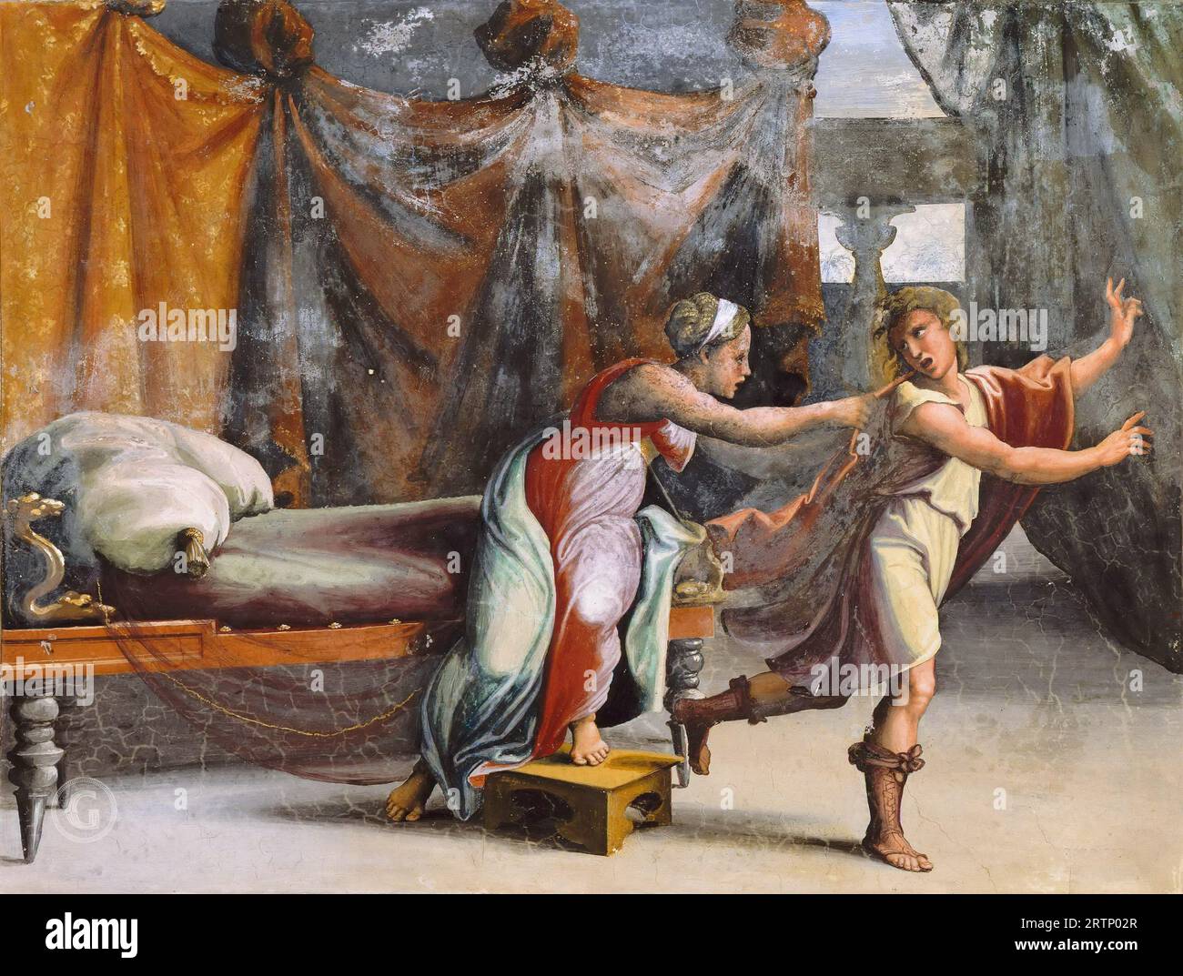 Joseph and Potiphar Raffaello Sanzio da Urbino) Raphael (Raffaello ...