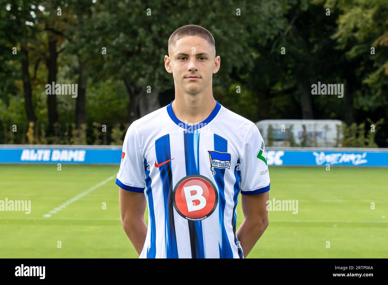 Berlin, Germany. 14th Sep, 2023. Soccer: Photo session at Hertha BSC ...