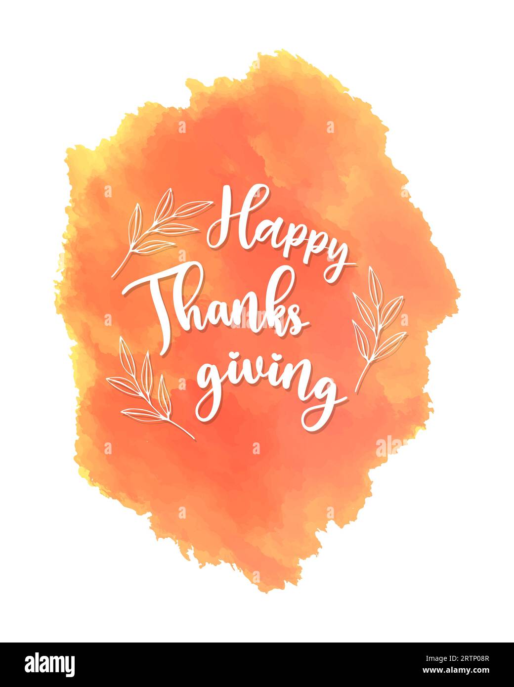 Watercolor thanksgiving day hi-res stock photography and images - Alamy