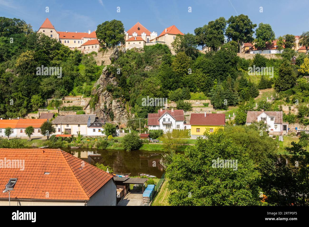 View of Bechyne town with its castle, Czech Republic Stock Photo - Alamy