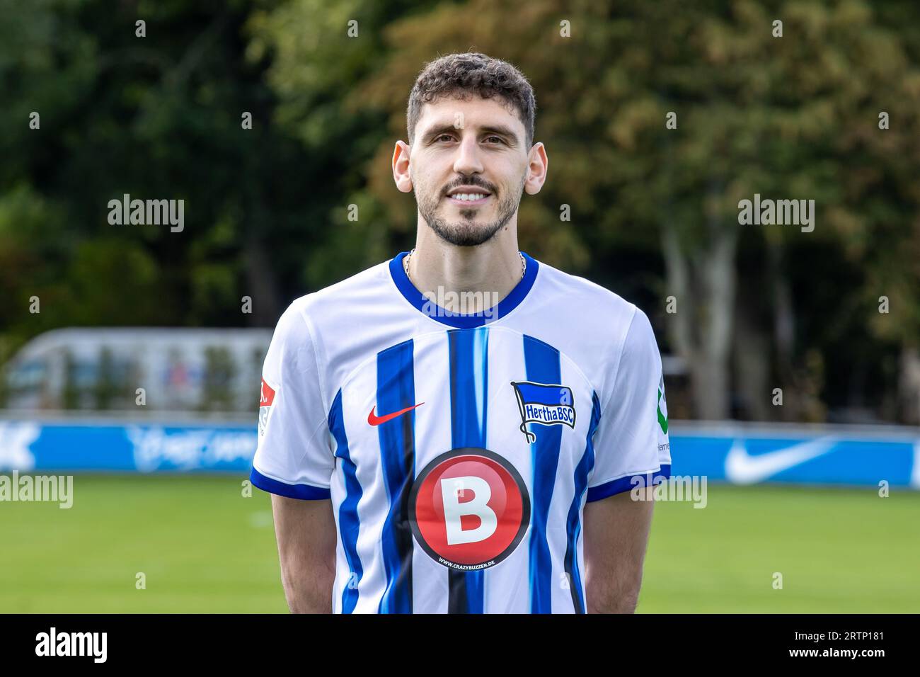 Berlin, Germany. 14th Sep, 2023. Soccer: photo session at Hertha BSC, portrait photos at ...