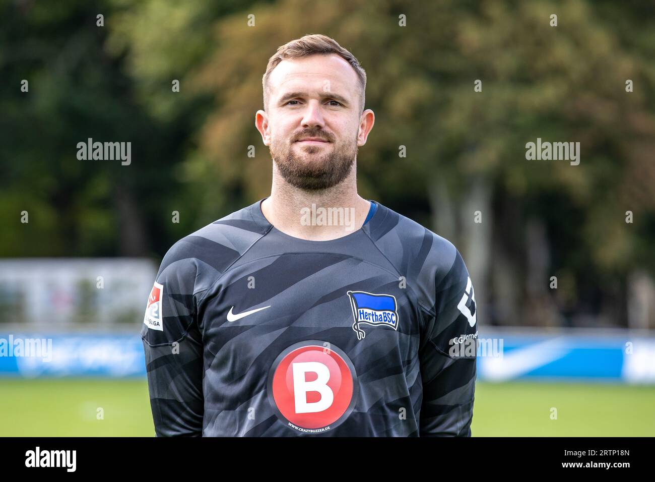 Berlin, Germany. 14th Sep, 2023. Soccer: Photo session at Hertha BSC, portrait photos at ...