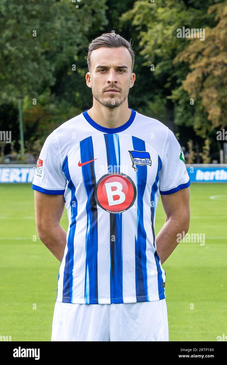 Berlin, Germany. 14th Sep, 2023. Soccer: Photo session at Hertha BSC ...