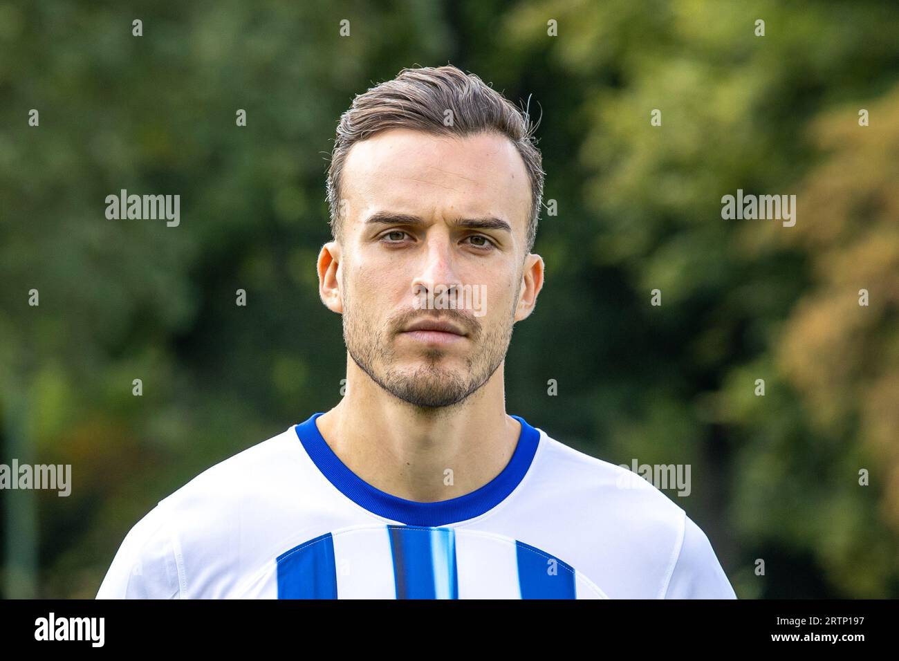 Berlin, Germany. 14th Sep, 2023. Soccer: Photo session at Hertha BSC, portrait photos at ...