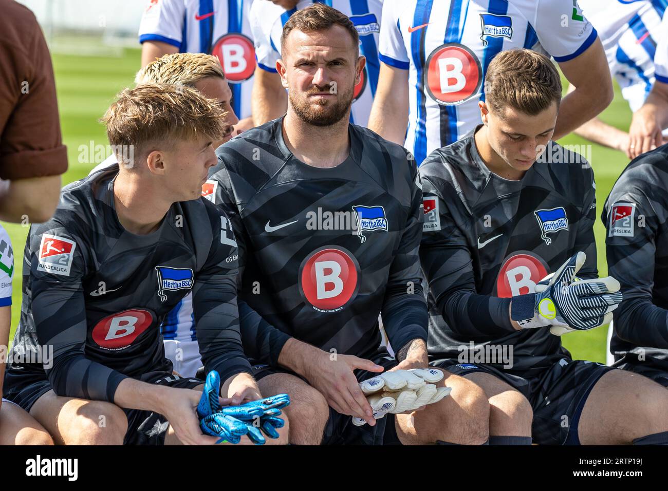 Berlin, Germany. 14th Sep, 2023. Soccer: Photo session at Hertha BSC ...