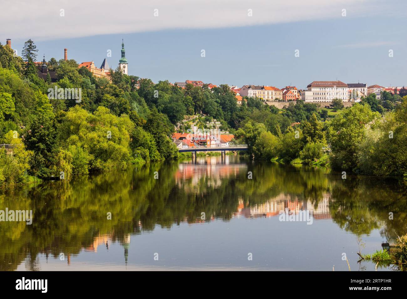 View of Luznice river in Tabor city, Czech Republic Stock Photo - Alamy