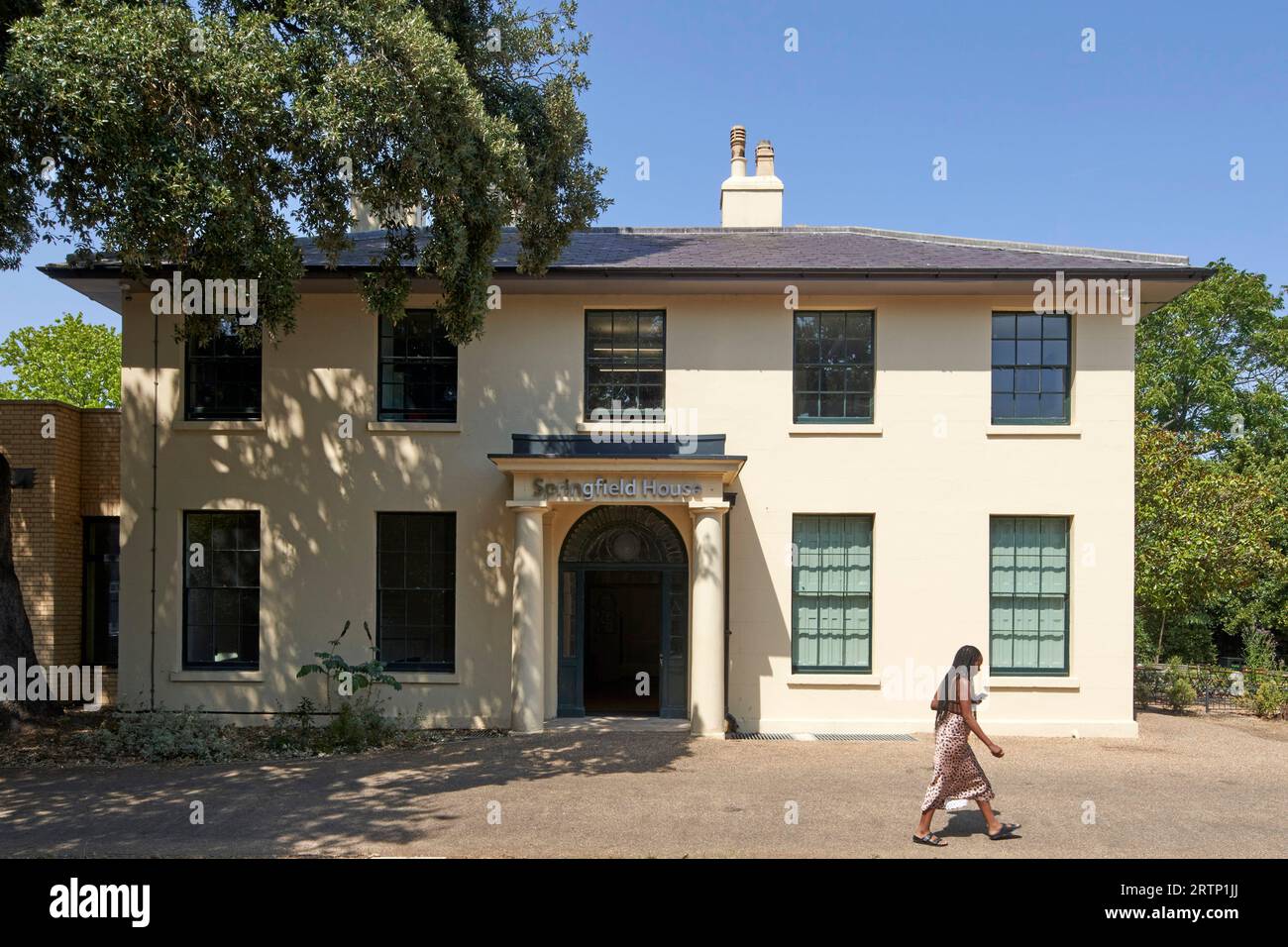 Overall view of old building. Springfield Park, London, United Kingdom ...