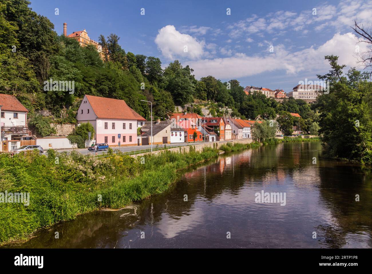 View of Luznice river in Tabor city, Czech Republic Stock Photo - Alamy
