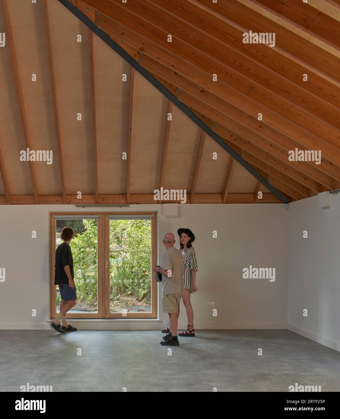 Overall Interior view in new wing. Springfield Park, London, United Kingdom. Architect: Pringle ...