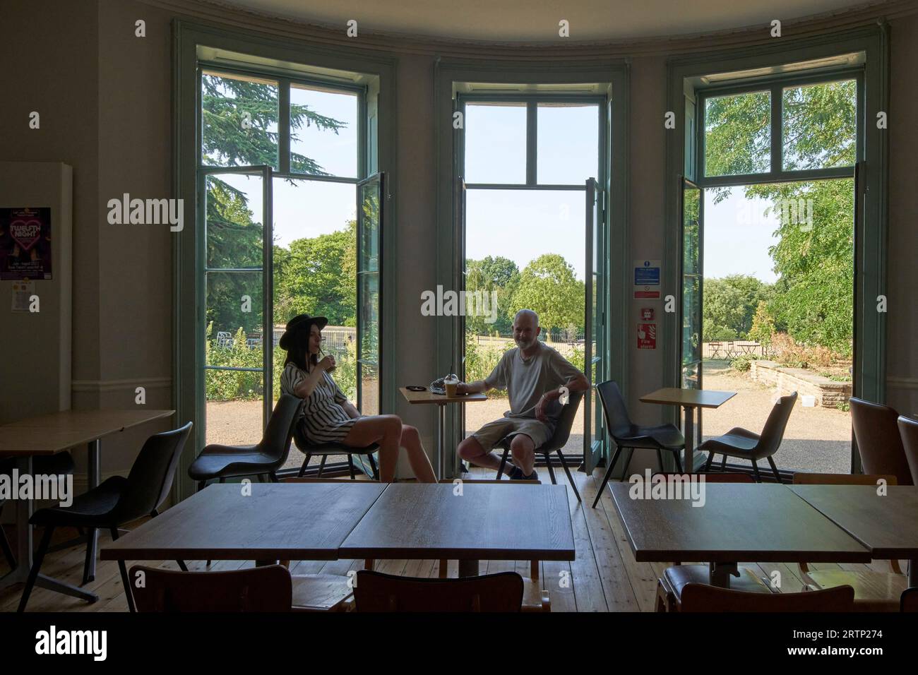 Interior view in cafe. Springfield Park, London, United Kingdom ...