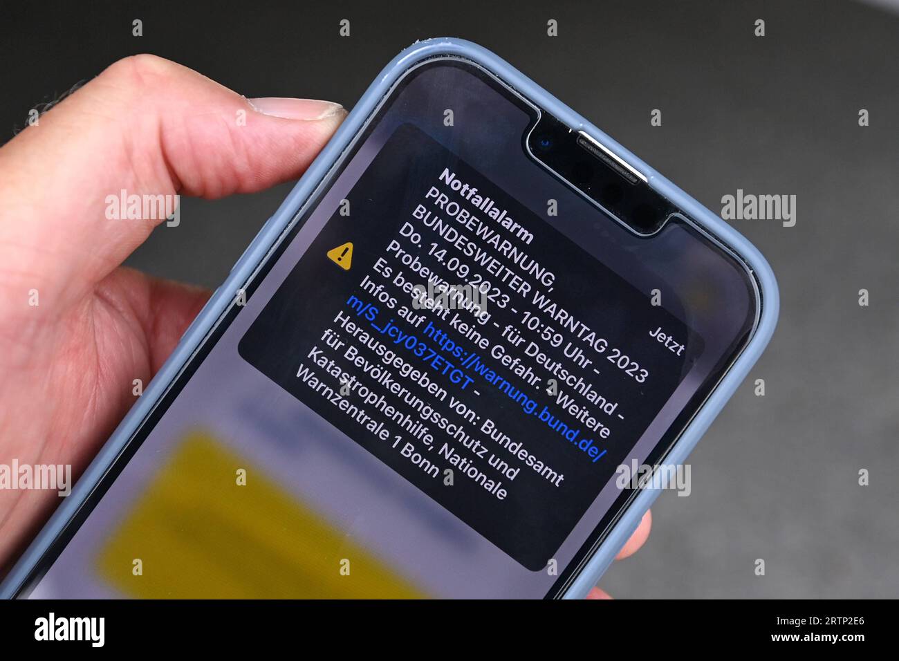 Warntag am 14.09.2023. Millionen Handys schrillen beim Probealarm ...