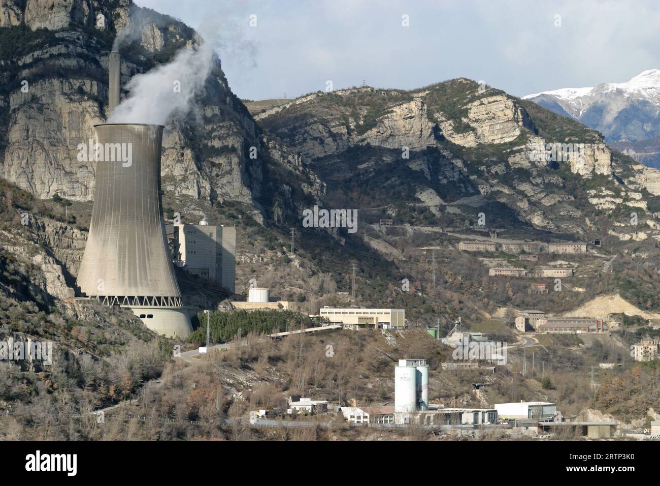Cercs thermal power station cement factory Fgols Consolaci mine ...