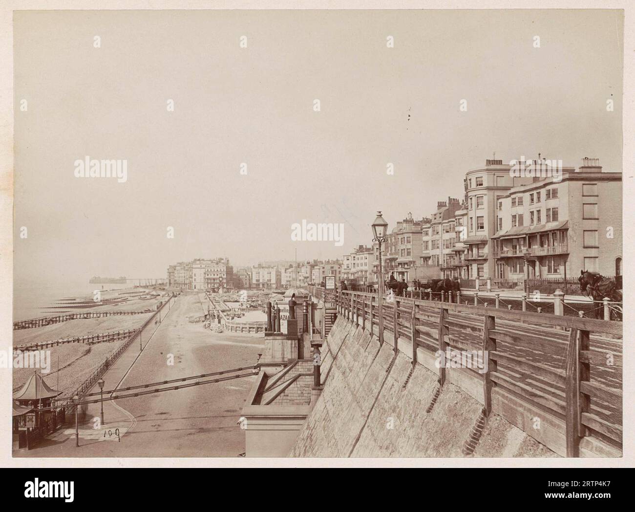 Brighton beach and promenade, seen from Kemptown, anonymous, 1878 ...