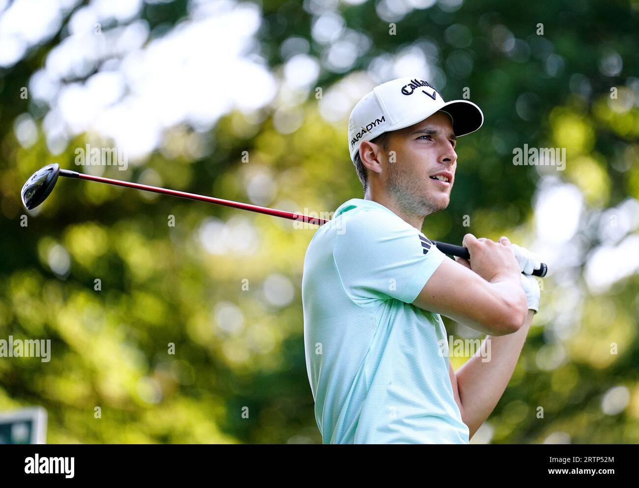 Matthew Jordan on the 4th during day one of the 2023 BMW PGA ...