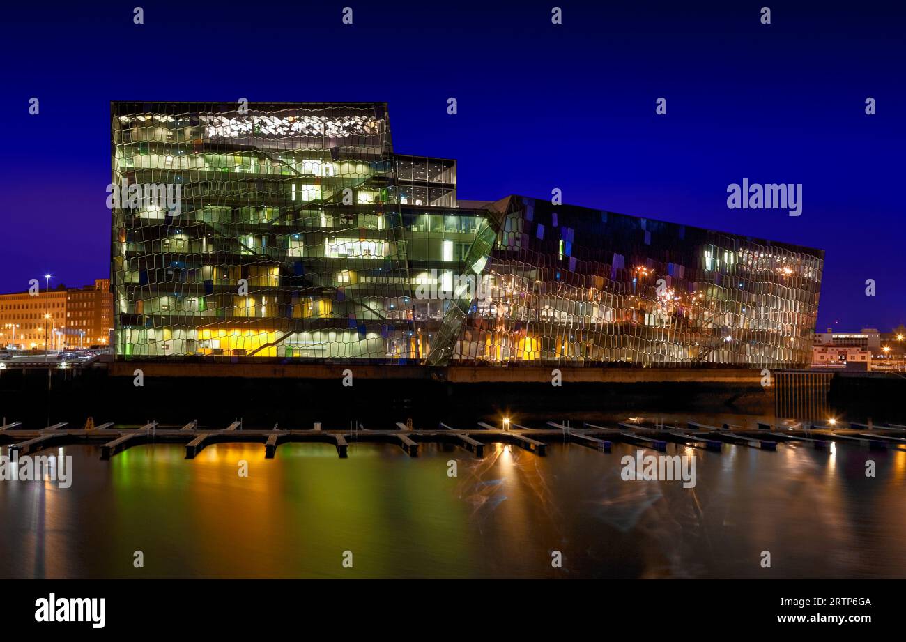 Harpa concert hall night hi-res stock photography and images - Alamy