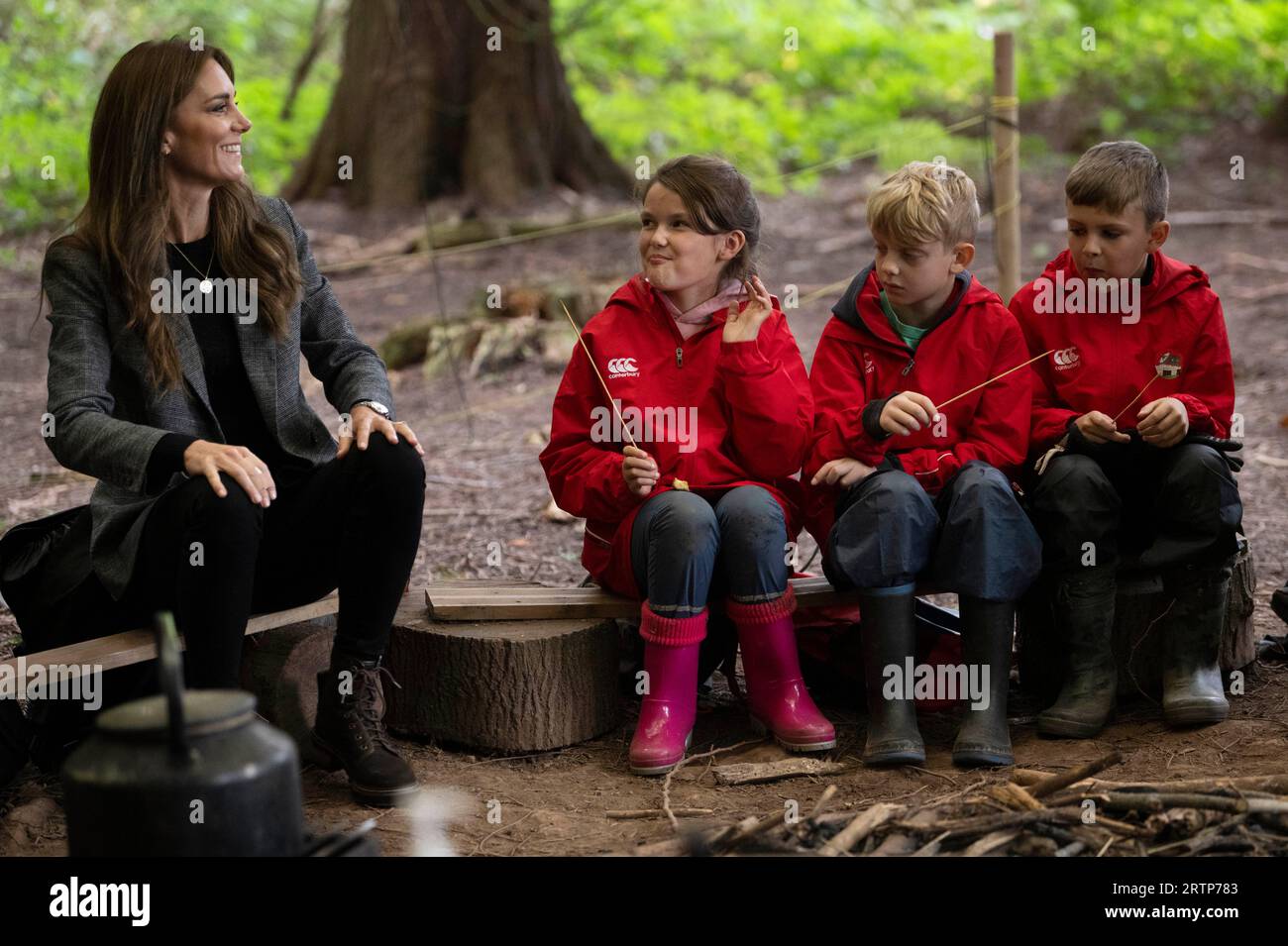 The Princess of Wales during a visit to Madley Primary School in ...