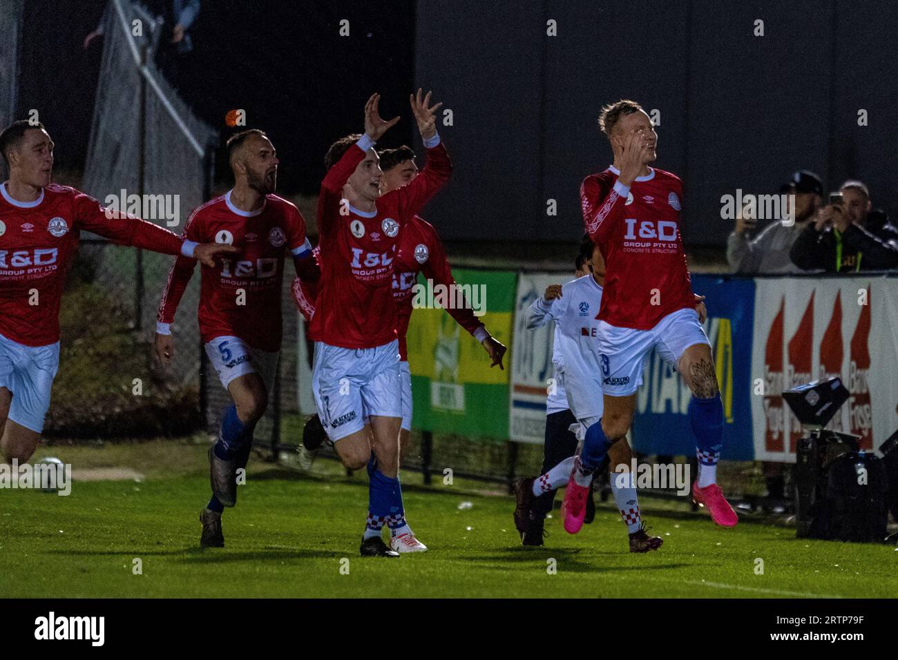Sunshine North, Australia. 14 September, 2023. Winning goalscorer Kyle ...