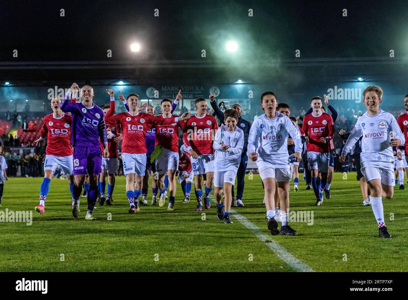Sunshine North, Australia. 14 September, 2023. Melbourne Knights move ...
