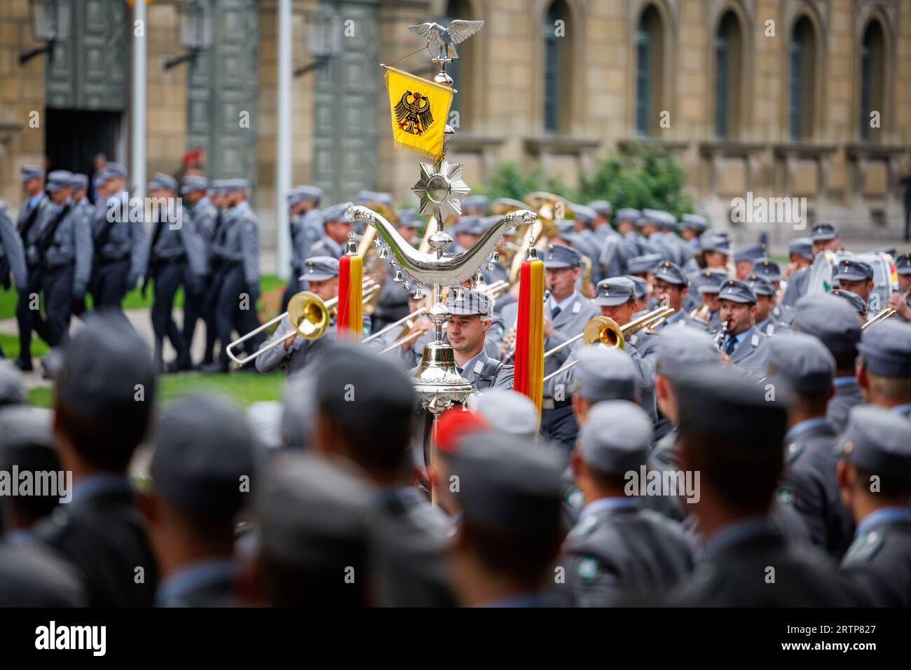Munich, Germany. 14th Sep, 2023. The German Armed Forces Music Corps ...