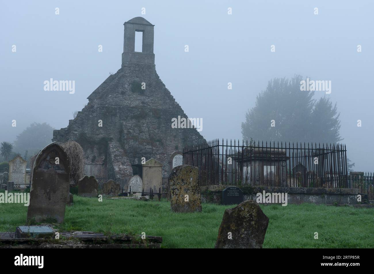 The ruined church and old graveyard in Loughgall County Armagh Northern ...
