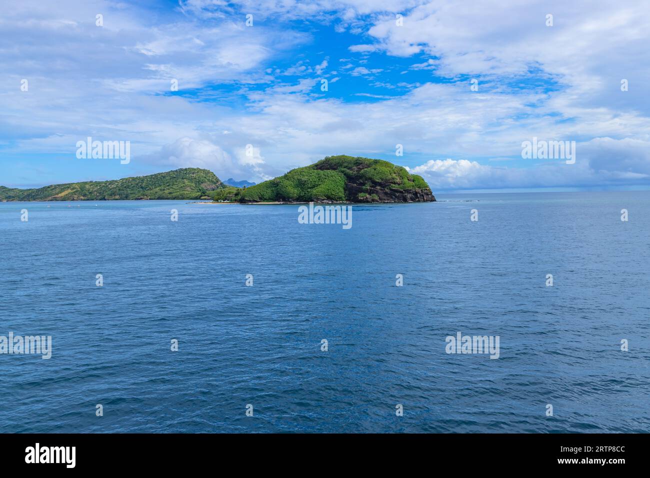 View of Naviti Islands coastlines, Yasawa Islands, Fiji. This ...