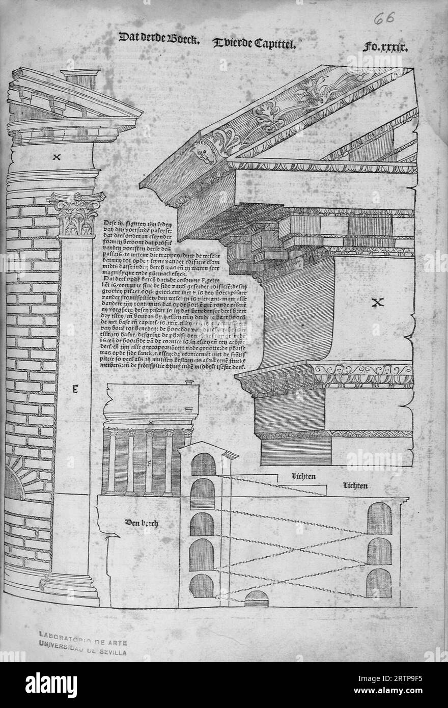 Den Tweeden boeck van architecturen Sebastiani Serlij, tracterende van ...