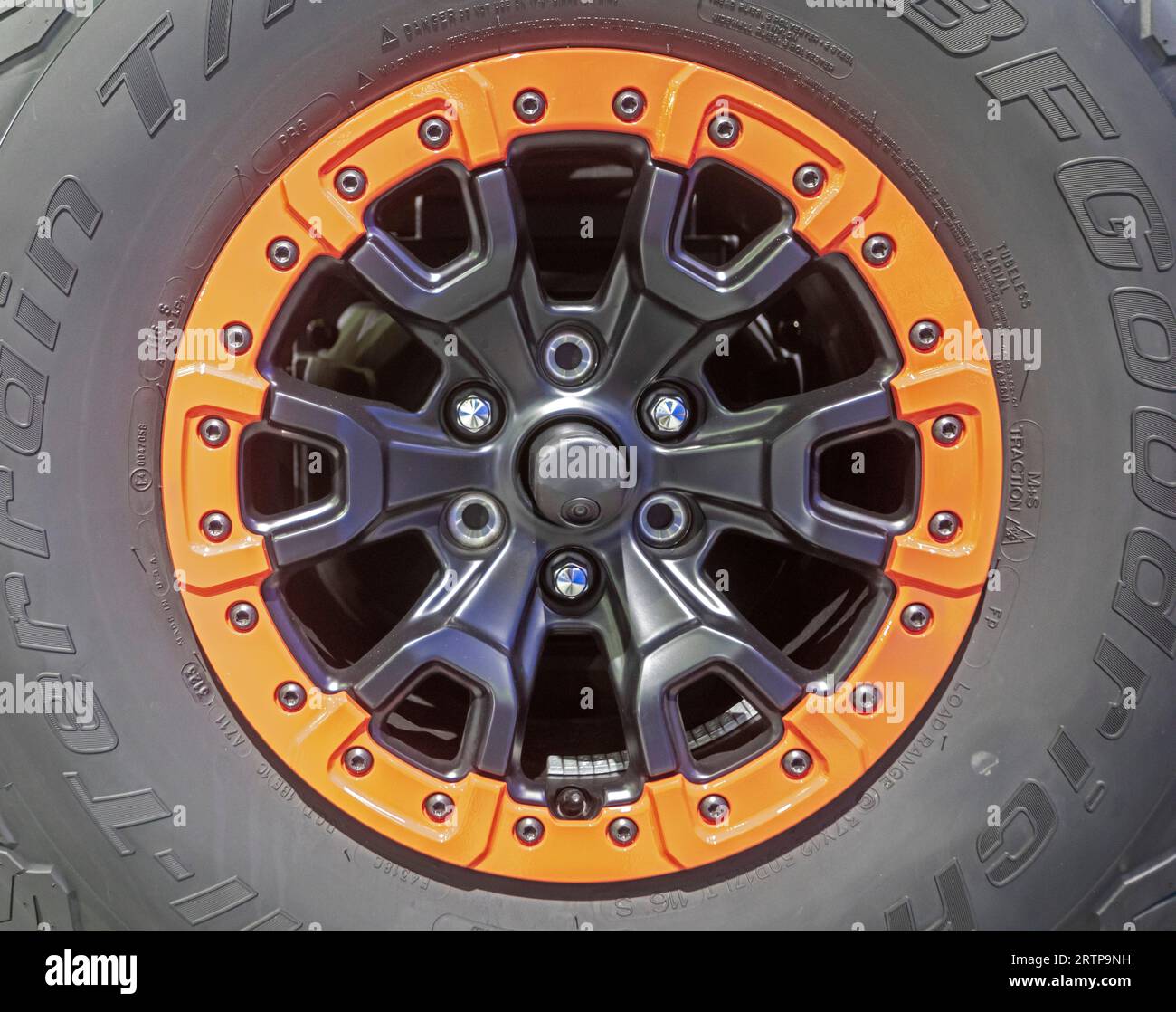 Detroit, Michigan, USA. 13th Sep, 2023. The spare tire of the 2024 Ford ...