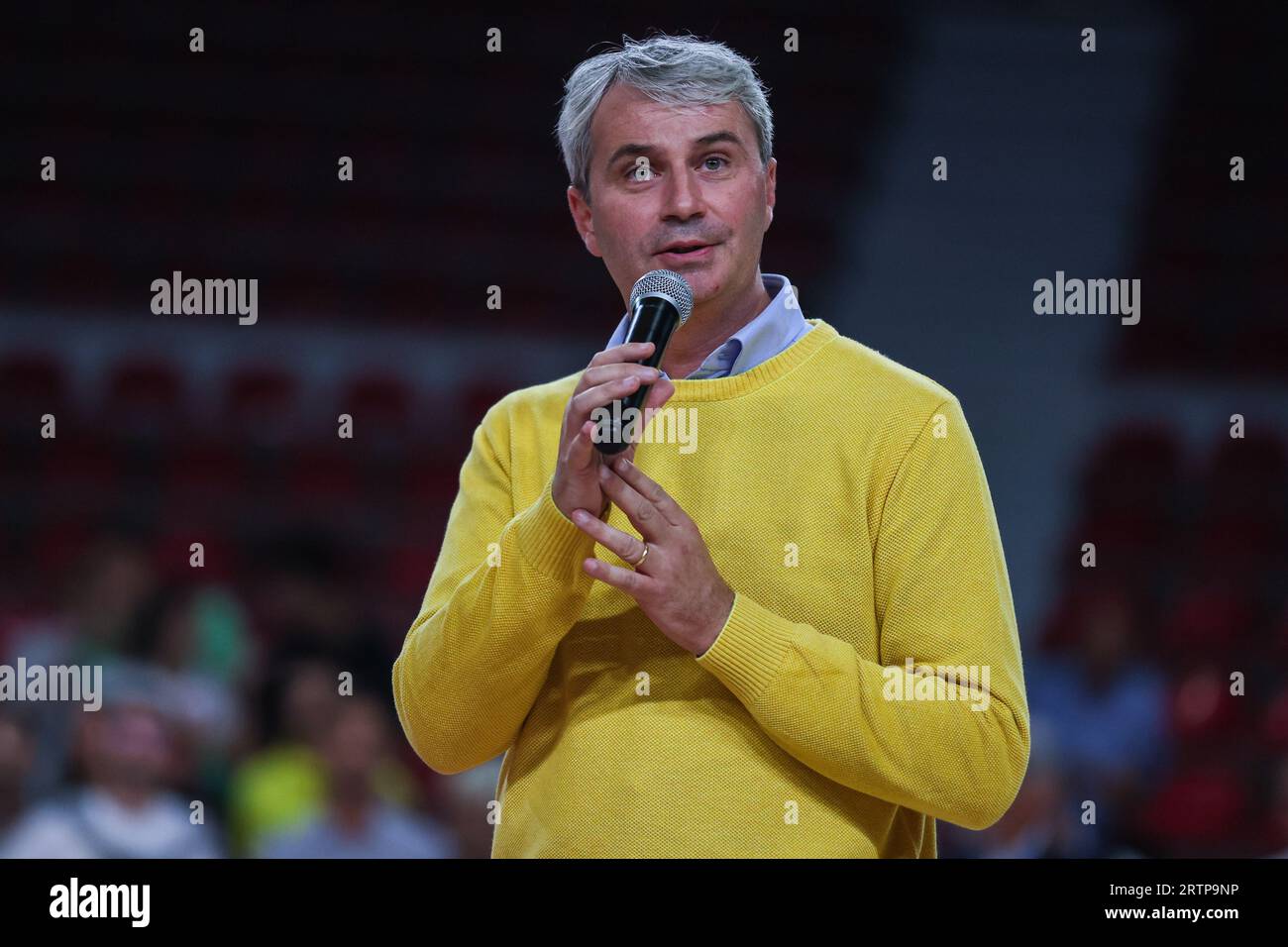 Davide Galimberti Mayor of Varese looks on during Friendly match new ...