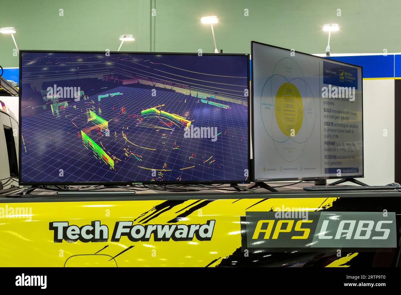 Detroit, Michigan, USA. 13th Sep, 2023. A display by Michigan Tech ...