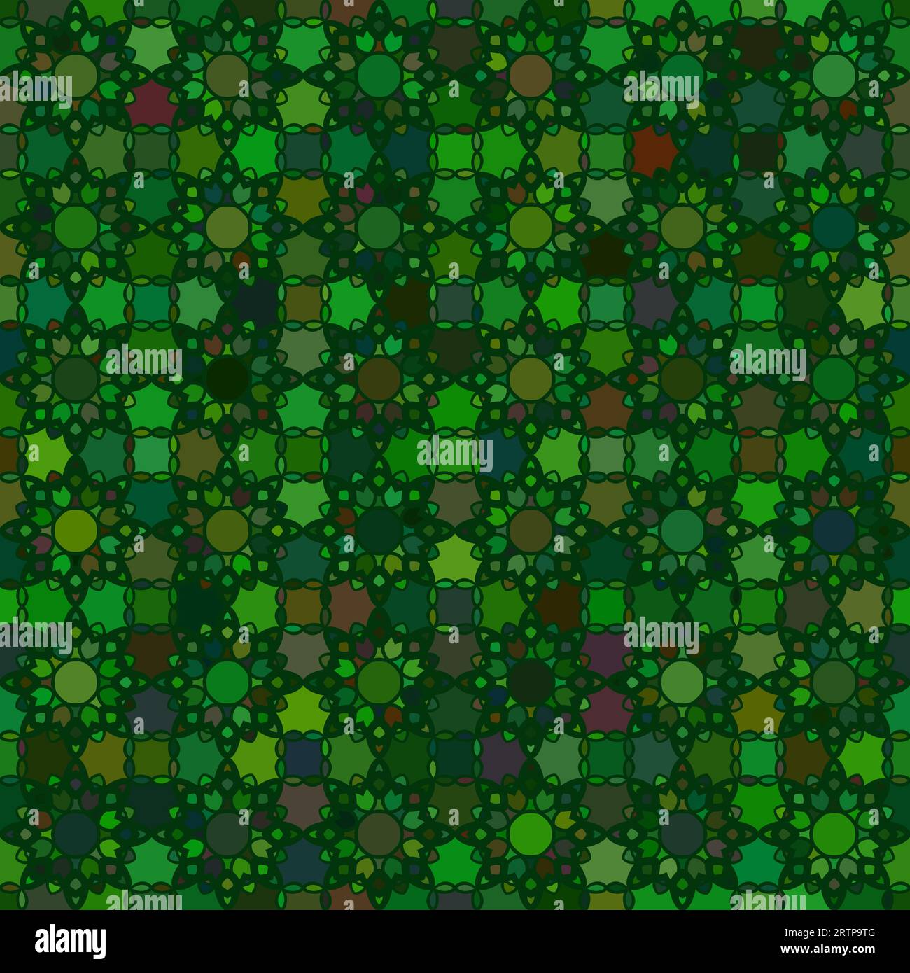 Green mosaic pattern hi-res stock photography and images - Alamy