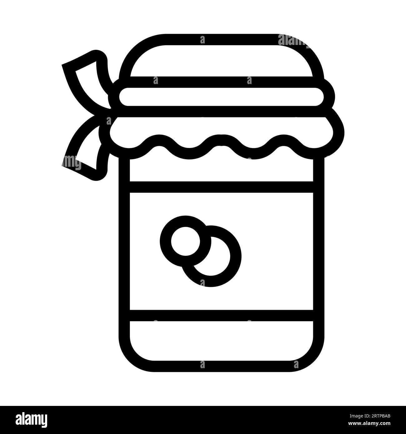 Simple outline of jar of homemade berry jam vector icon Stock Vector ...