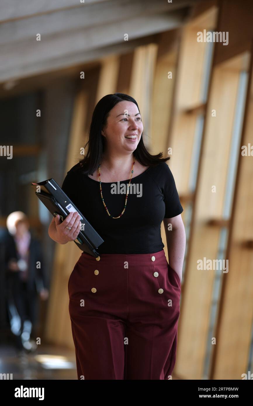 Edinburgh Scotland, UK 14 September 2023. Monica Lennon MSP Scottish ...