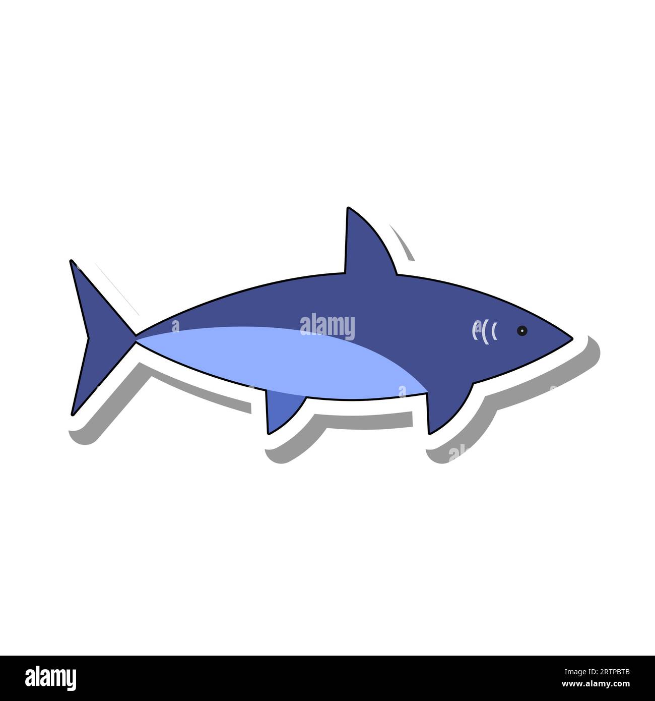 Shark tag white hi-res stock photography and images - Alamy
