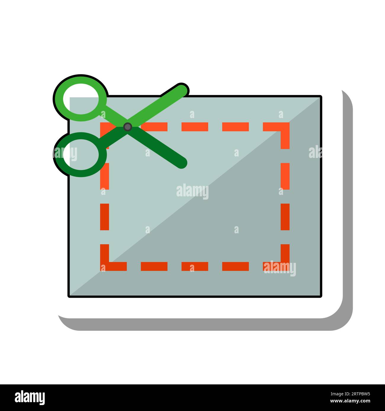 Tailor marking the thread Stock Vector Images - Alamy