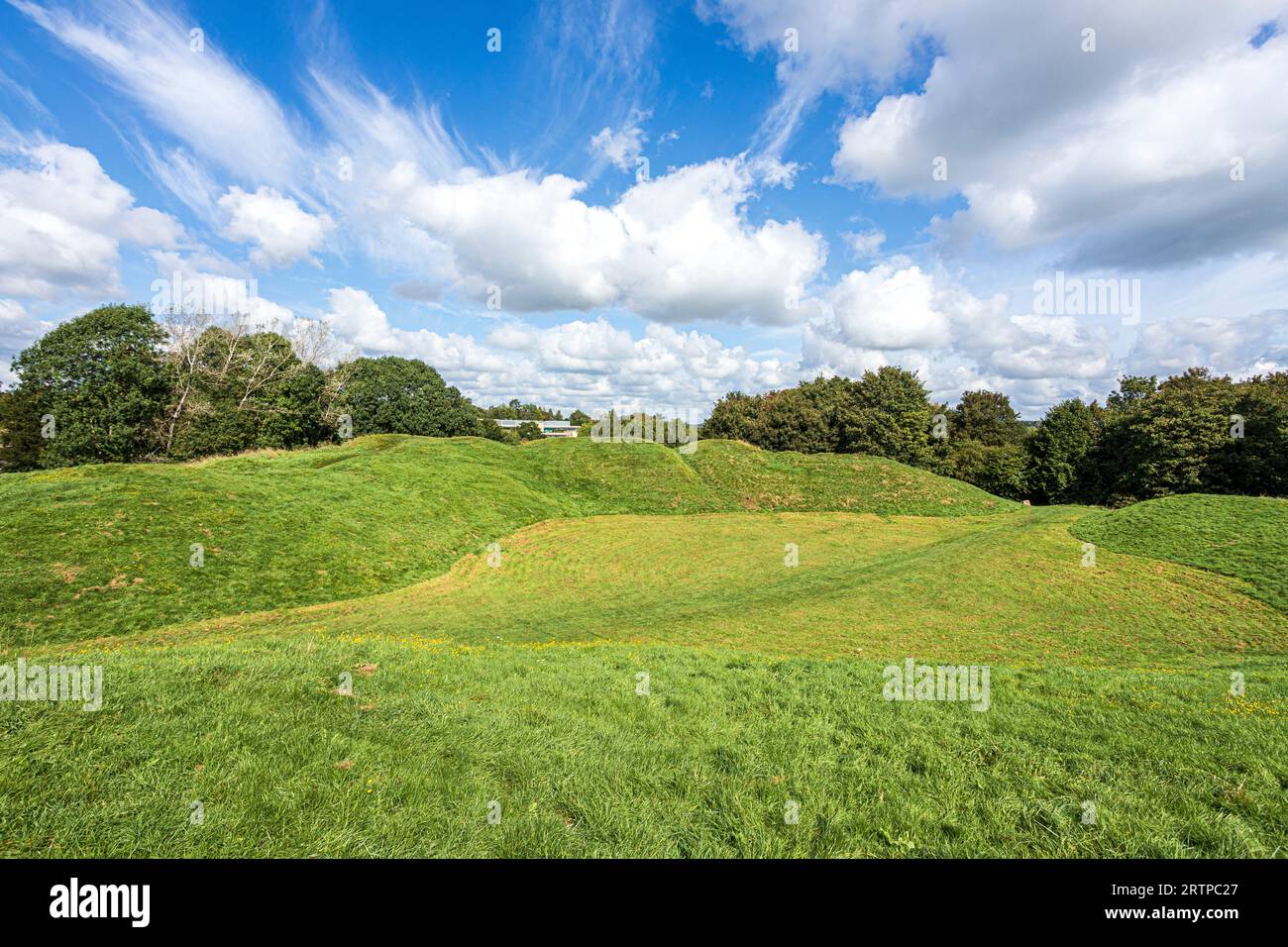The early 2nd century AD Roman amphitheatre on the outskirts of ...