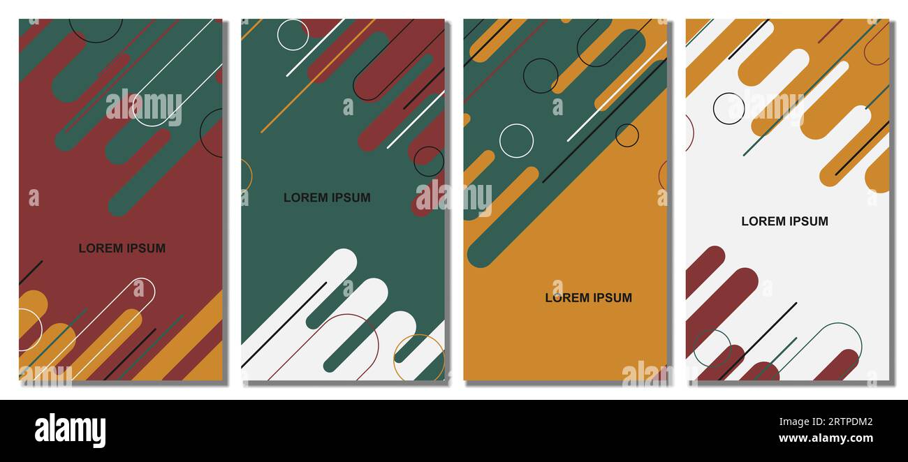 Abstract modern template set background. Vector illustration Stock ...