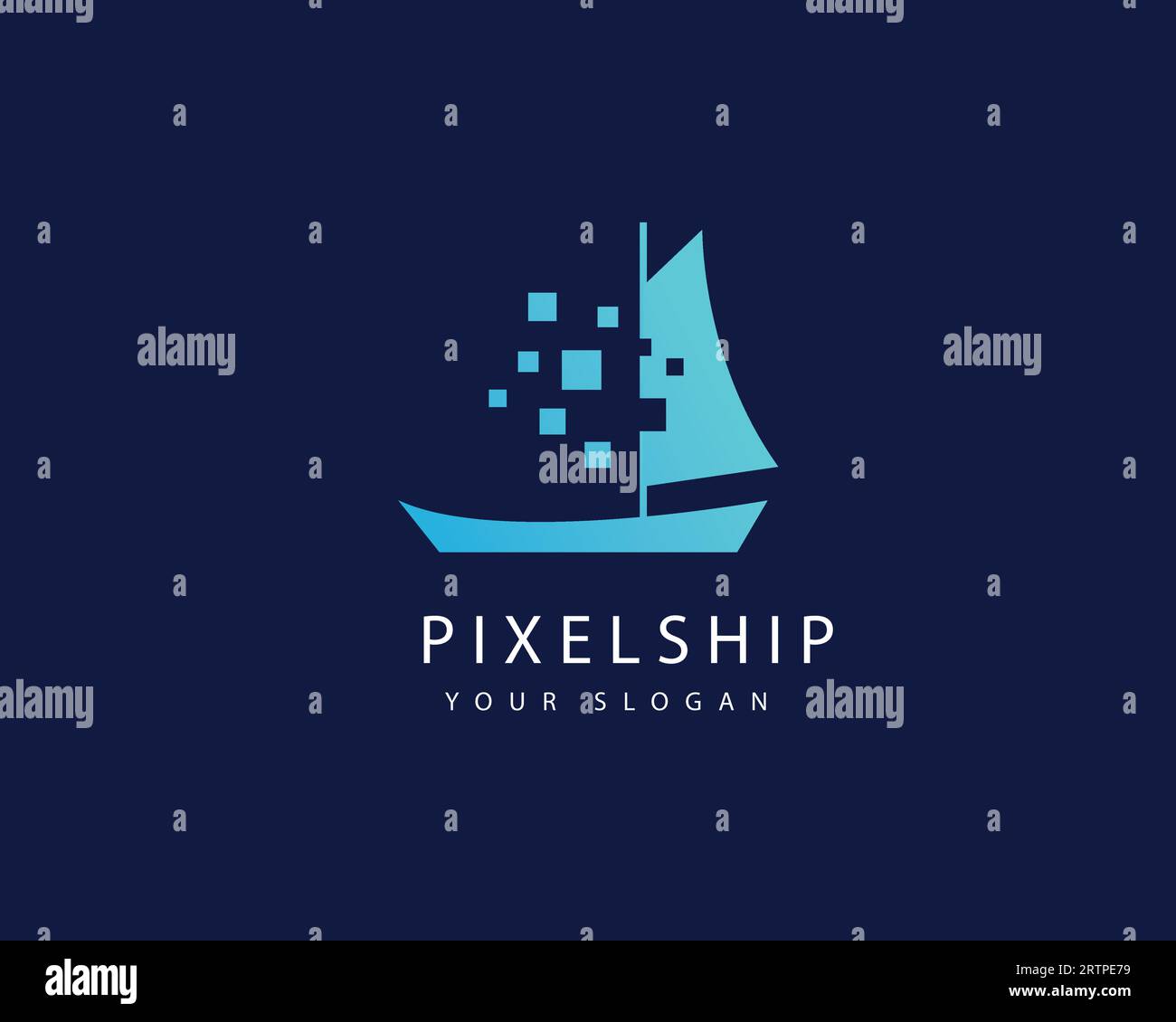 Pleasure Ship Logo Template vector icon illustration design. Sailboat ...
