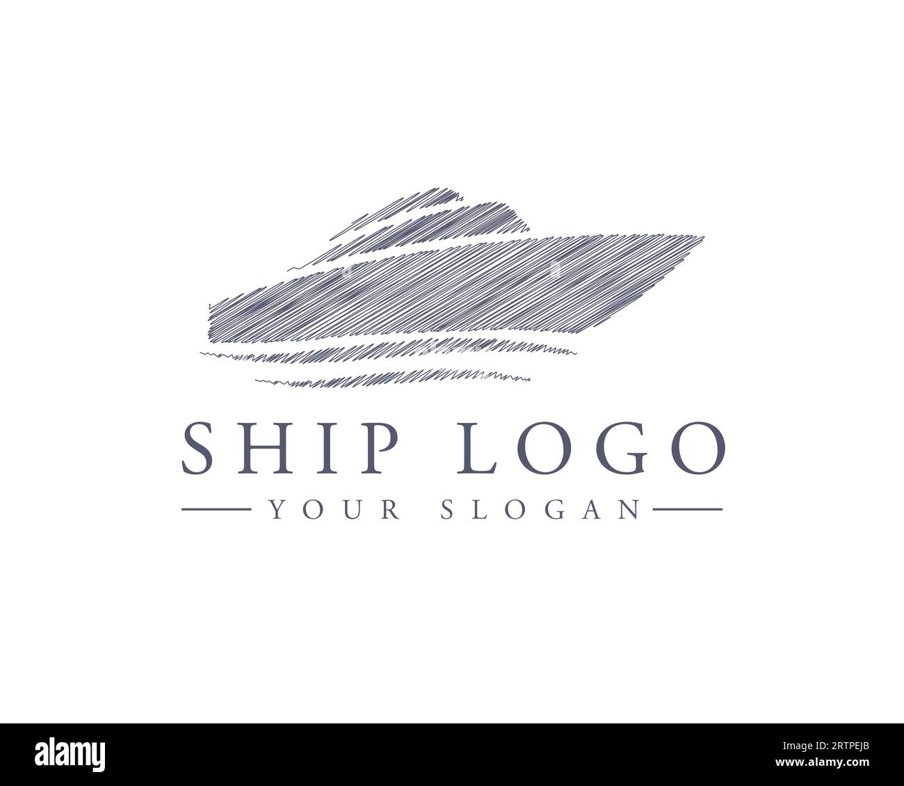 Yacht Logo Design Vector Template. Luxury Ship Logotype Concept. Sketch ...