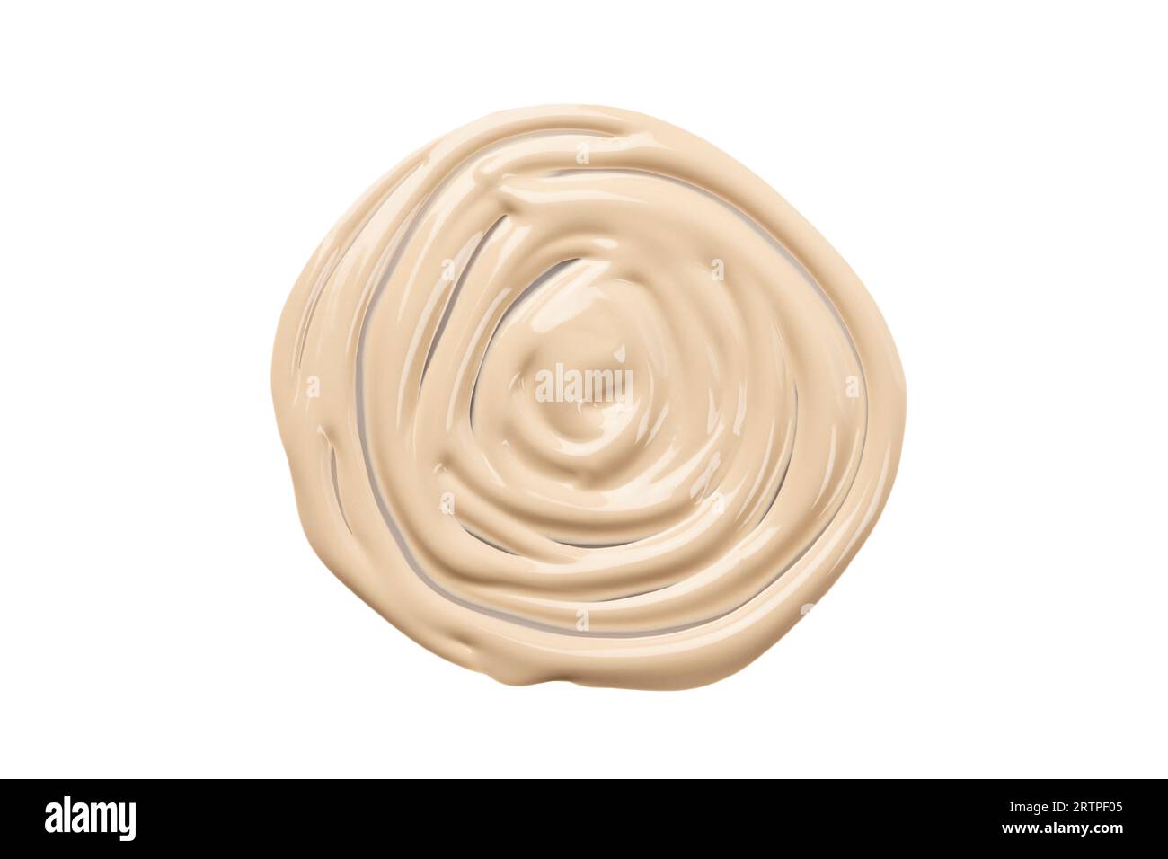 Liquid foundation smudge on white background Stock Photo - Alamy