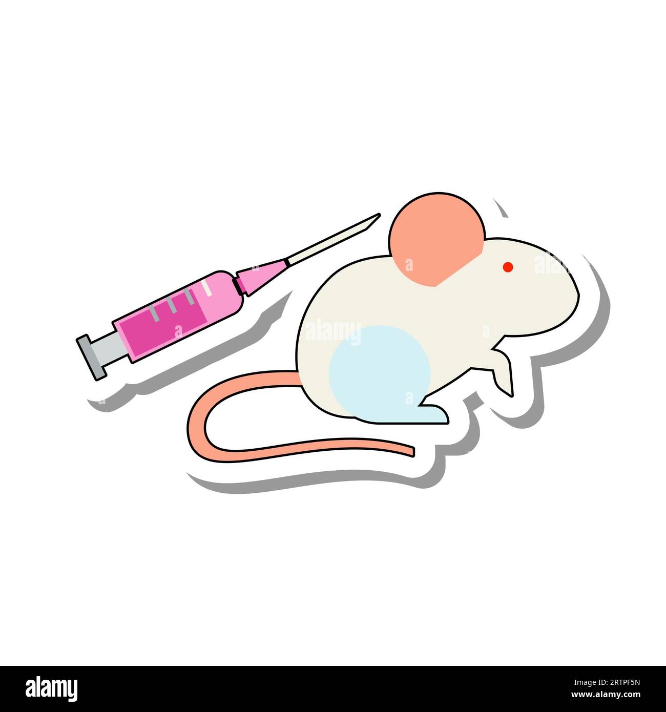 Vaccine syringe and mouse Cut Out Stock Images & Pictures - Alamy