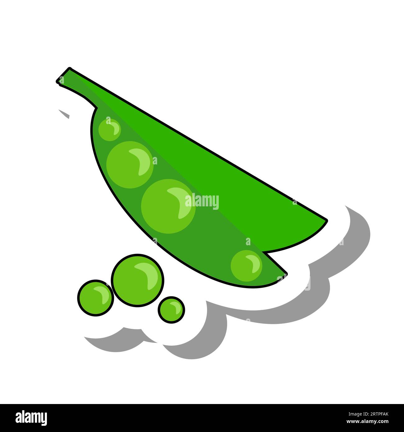 Pod open Stock Vector Images - Alamy