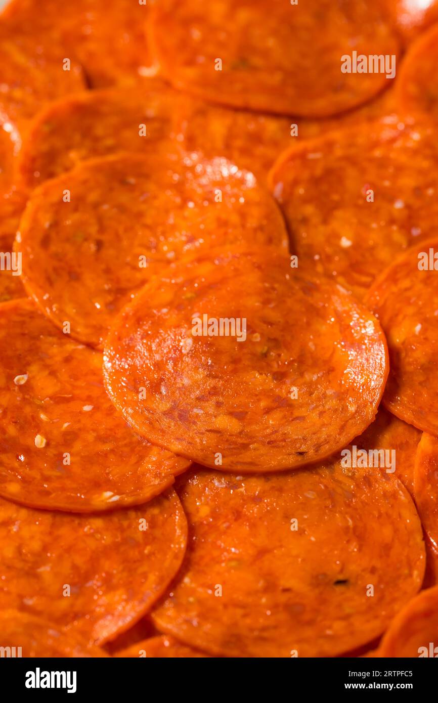 Pepperoni slices hi-res stock photography and images - Alamy