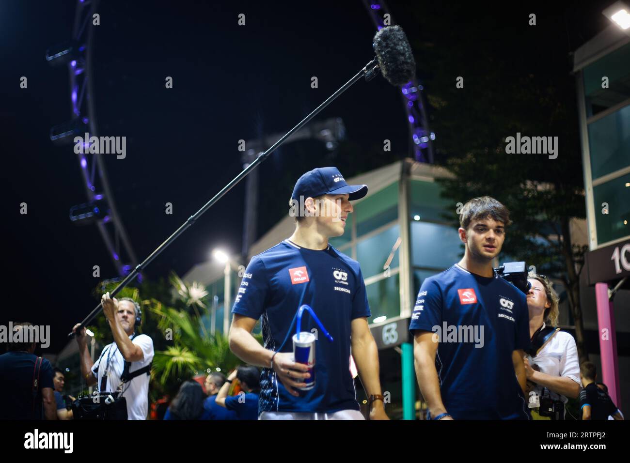 LAWSON Liam (nzl), Scuderia AlphaTauri AT04, portrait during the 2023 Formula 1 Singapore ...