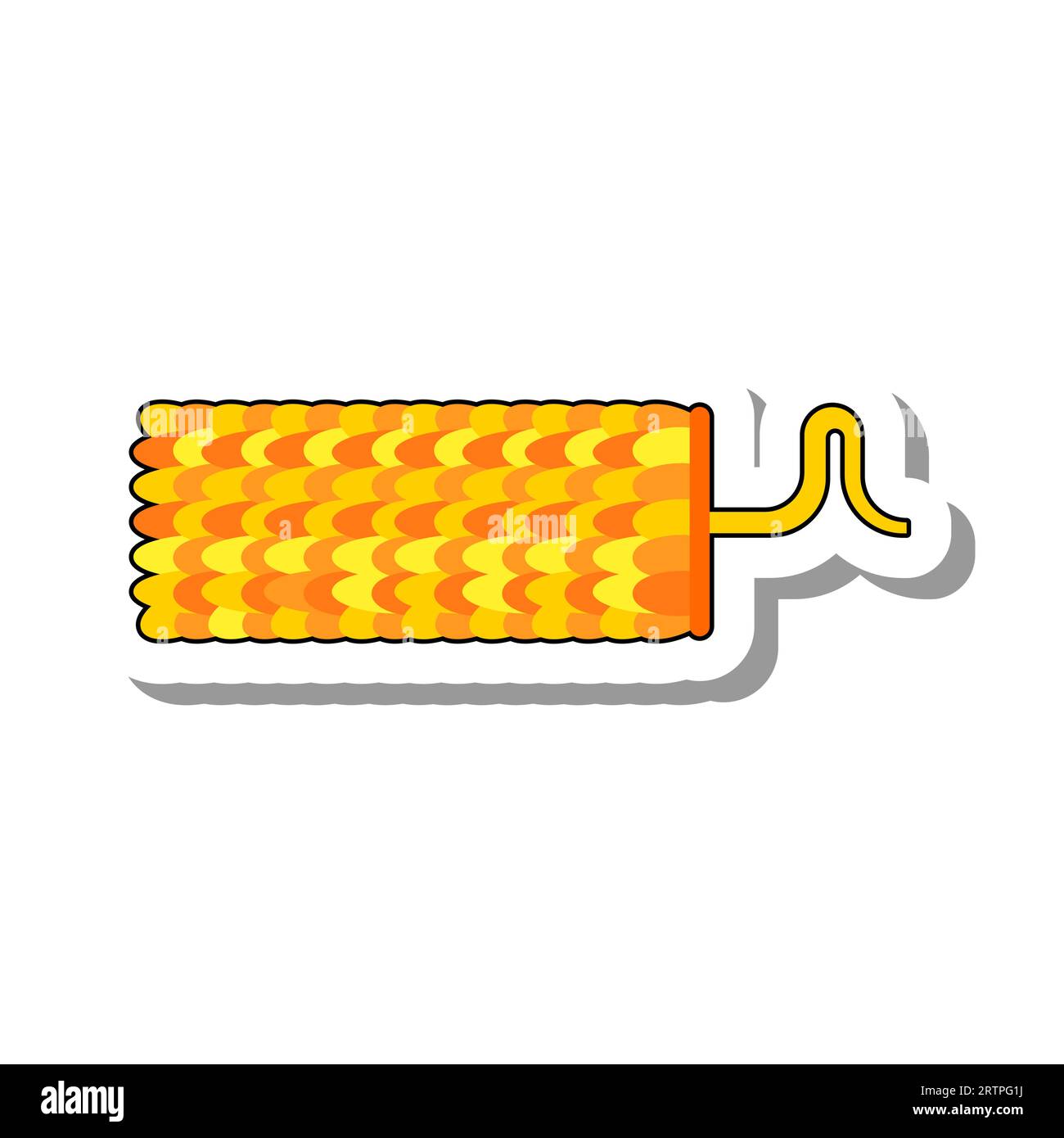 Sample of dangerous bacterium flat paper sticker icon Stock Vector ...