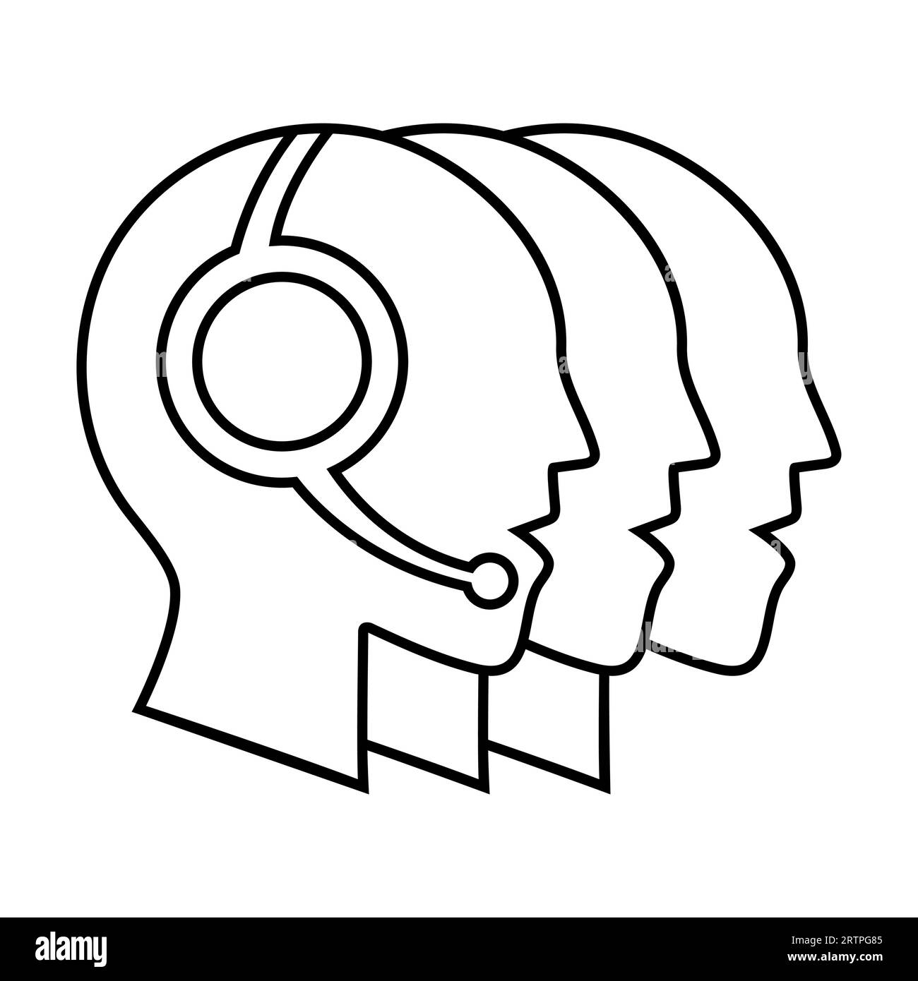 Telephone operators drawing Stock Vector Images - Alamy