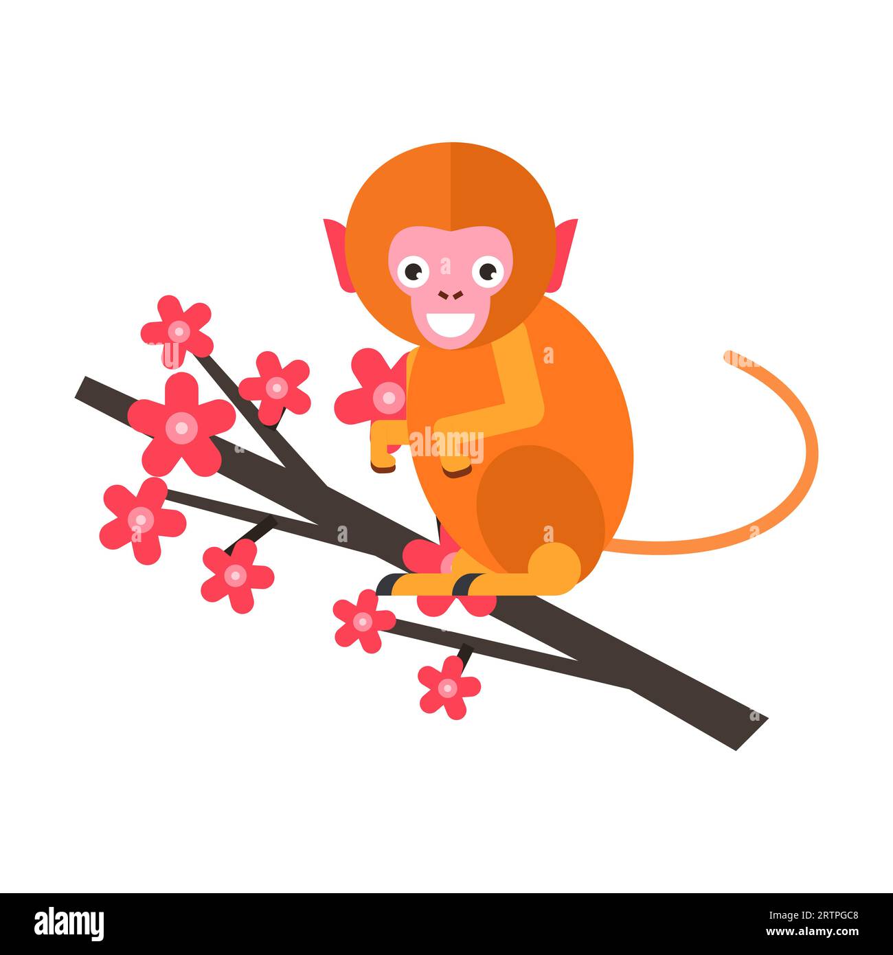 Smiling monkey forest tree hi-res stock photography and images - Alamy