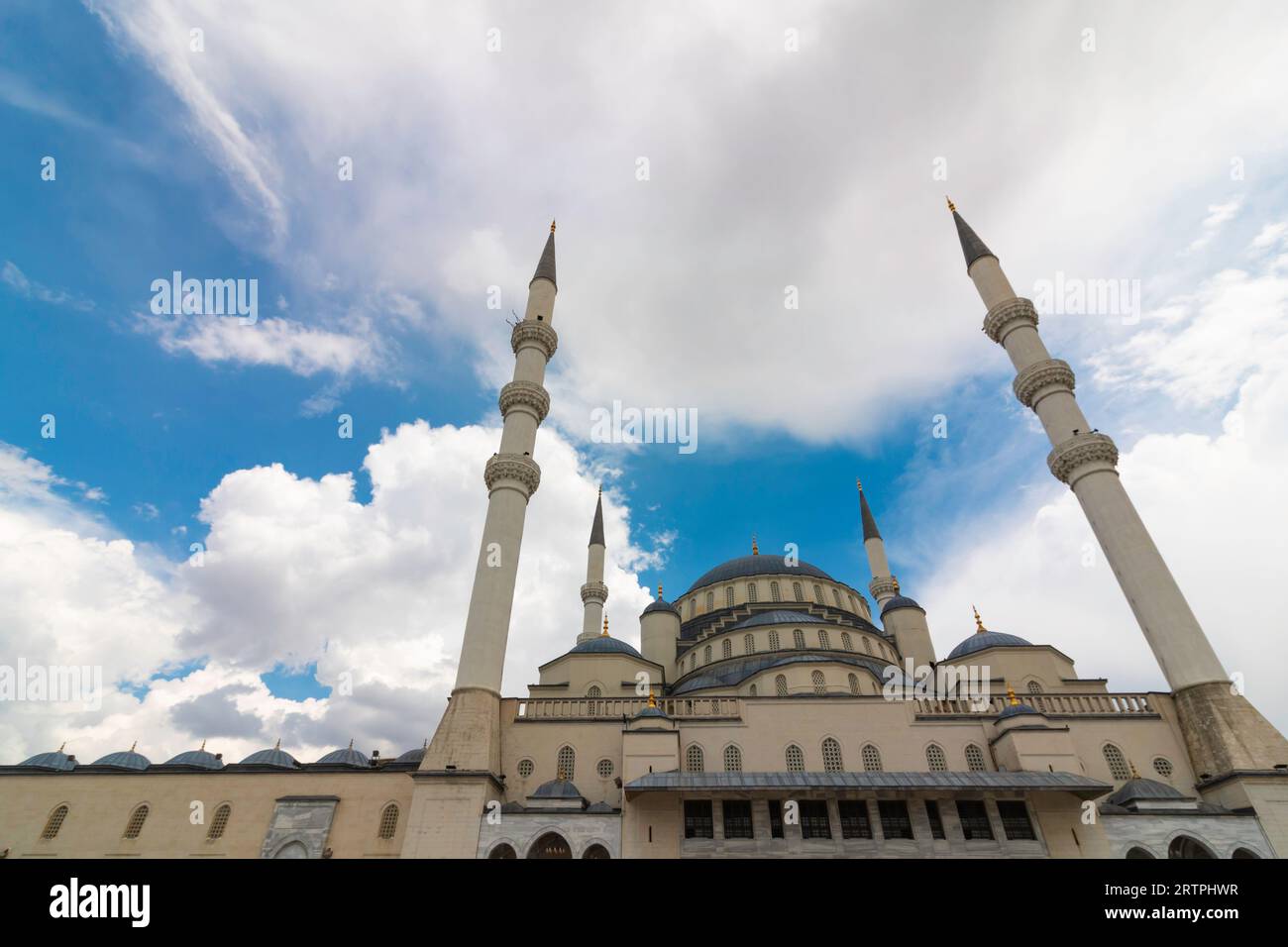 Kocatepe Mosque in Ankara. Neoclassic Ottoman style modern mosque ...