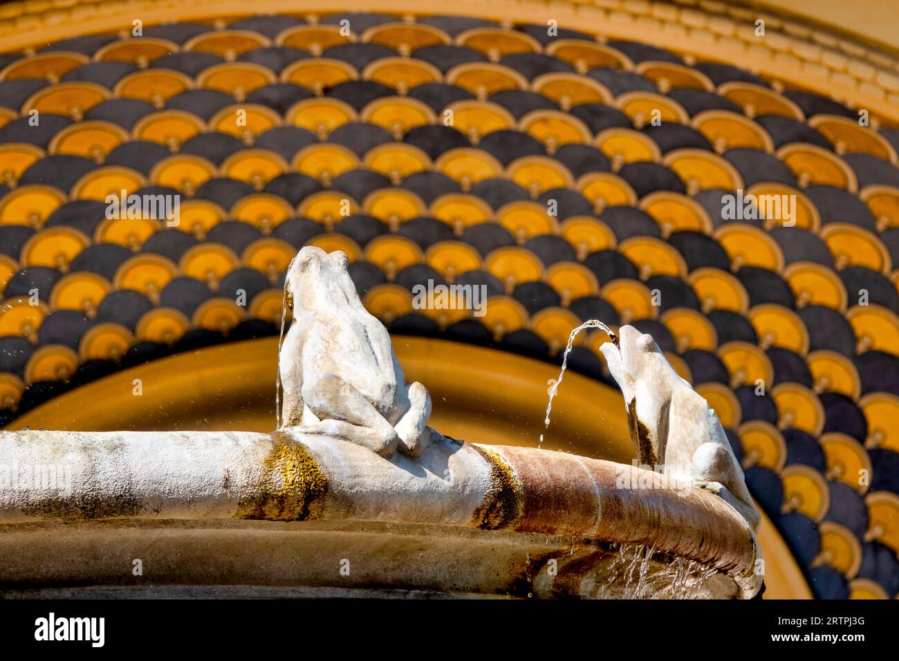 Detail of one of the buildings in the Quartiere Coppedè, Rome, Italy ...